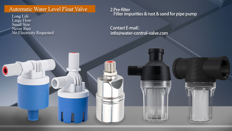 MEUPMEOP 3/4" Top Inlet Vertical Auto Fill Shut Off Automatic Water Le ...